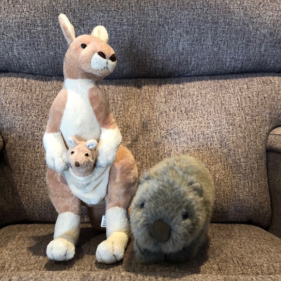 Toys | From The Wilds Of Australia Two Stuffed Animals Kangaroo With ...
